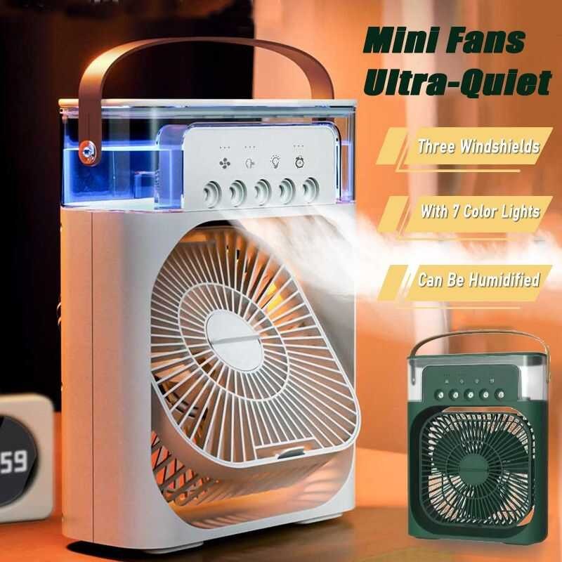 Xiaomi Electric Fan Air Conditioner Small Mini 4 In 1 USB Mini Portable ...