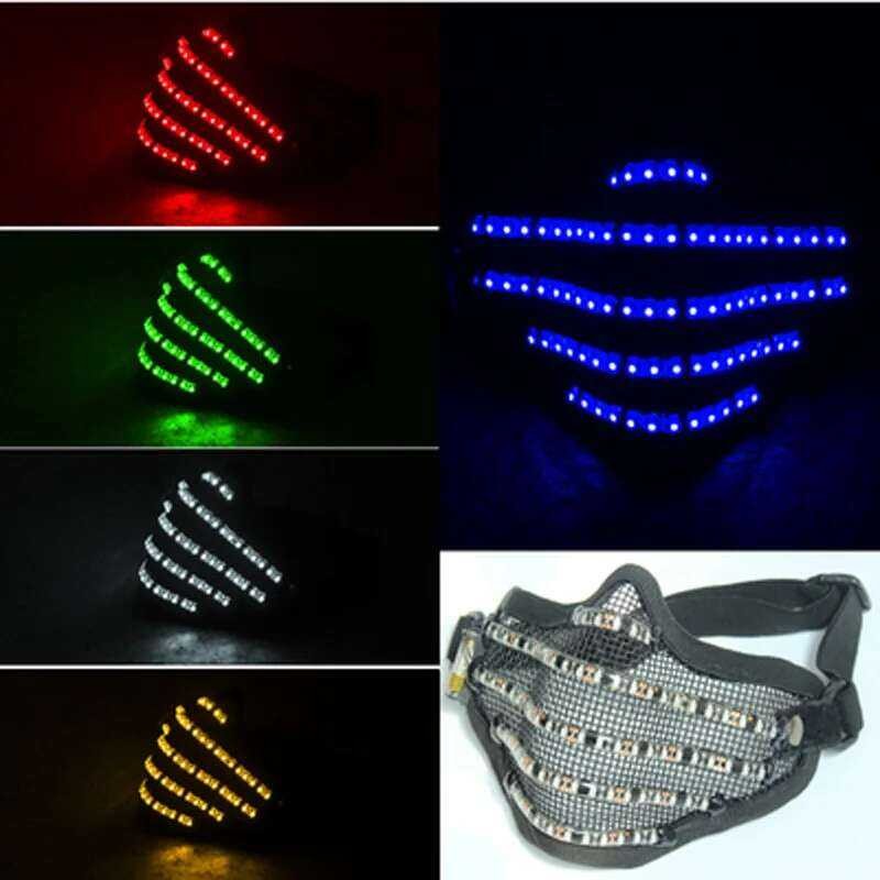 Led LED Light Mask Performance Prop Halloween Cosplay Party Nightclub ...