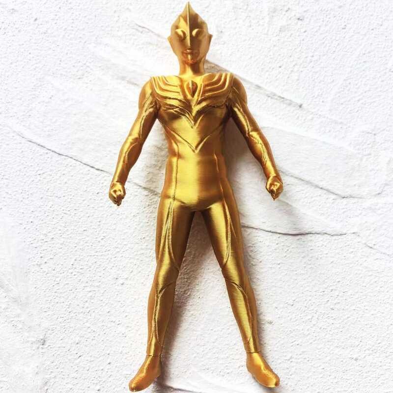Ultraman Golden Anime Handmade Toy New Tiga Erman Hero Boy Ornament ...