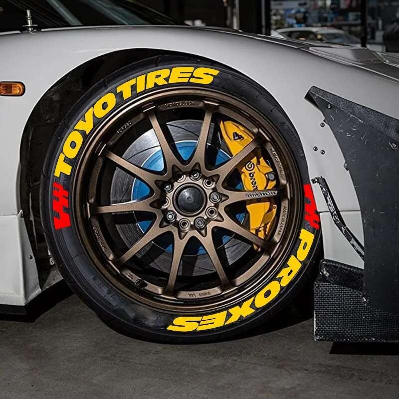 Permanent Sticker TOYO Universal For Vehicle 14"-22" Wheels Car Tire ...