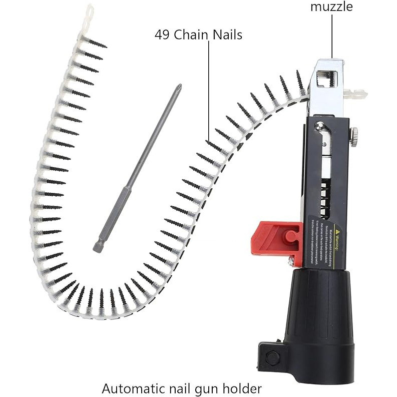 Electric Nail Feeder Chain nail gun Pneumatic Nailer Accessories Chain ...