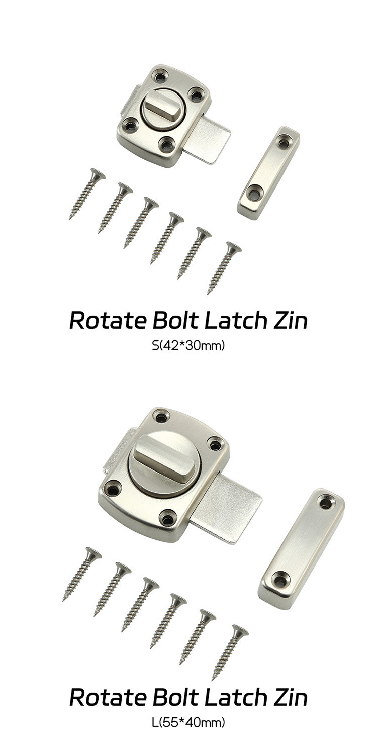 （Fast&COD）Rotate Bolt Zinc Alloy Latch Thicken Twist Lock Universal ...