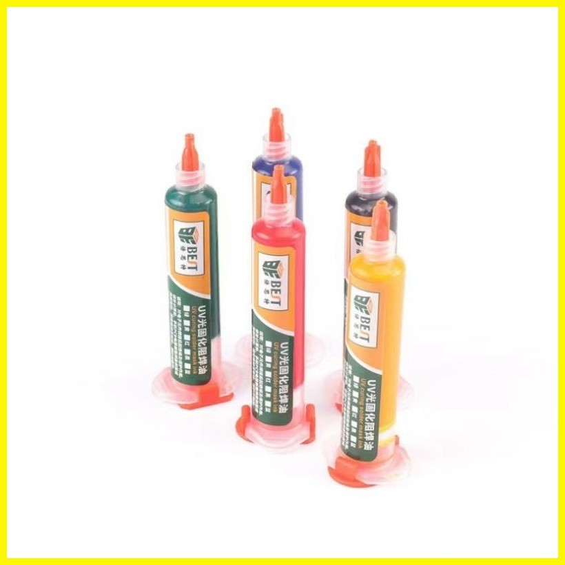 ⊕ ∏ BEST 10ML UV light Curing PCB BGA Solder Mask Resistance Welding ...
