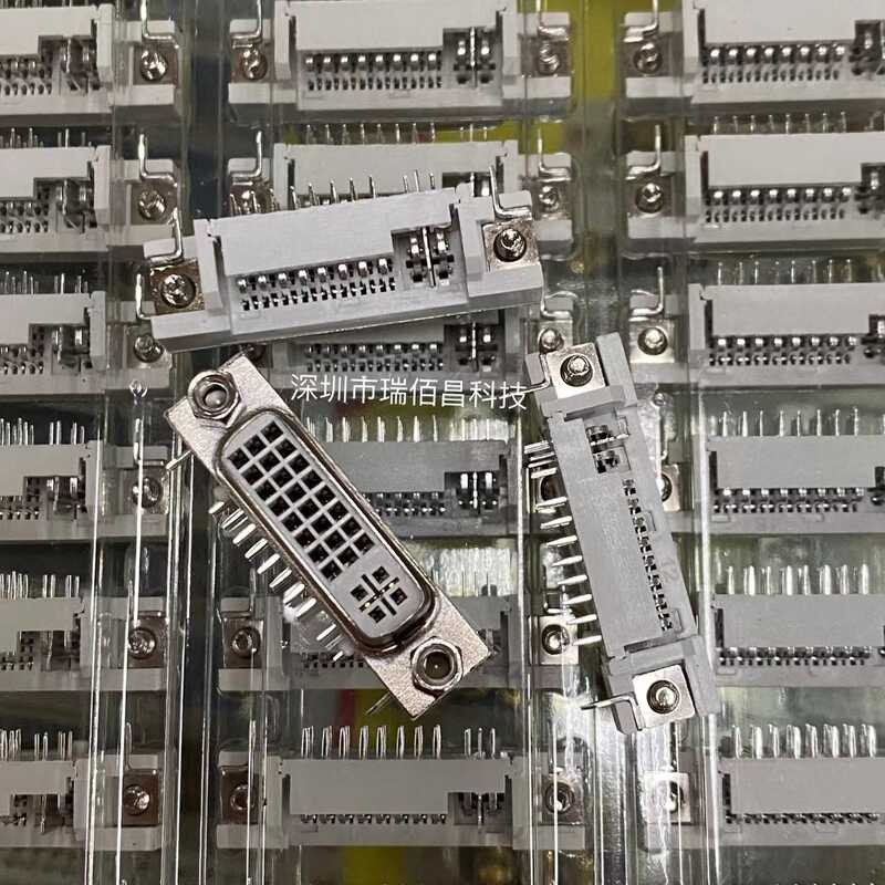 DVI socket 24+5 female socket 24P bent pin connector | Shopee Philippines