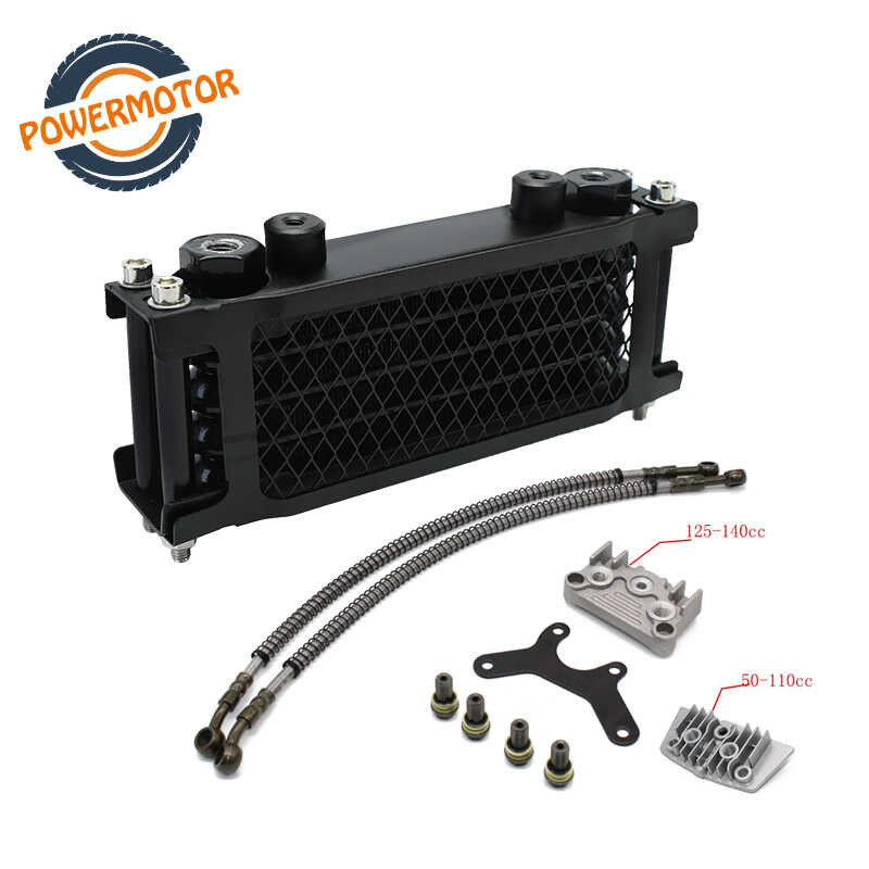 Motorcycle 7 Cooker Kit Radiator Oil Cooler Set Para Sa 50Cc 70Cc 90Cc ...