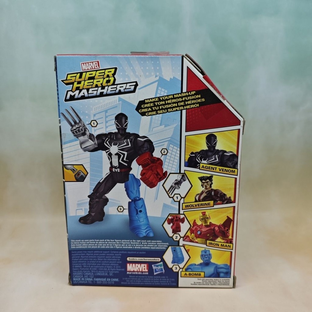 46 Hasbro Marvel's Versatile Heroes Series Venom Agent Spider Man 6 ...