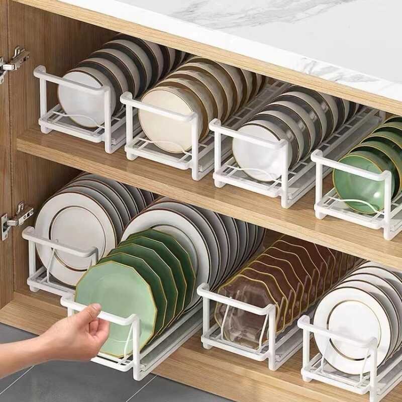 3B Kitchen 3 Pull-Out Bowl Dish Rack Sink Cabinet Organizer Built-In ...