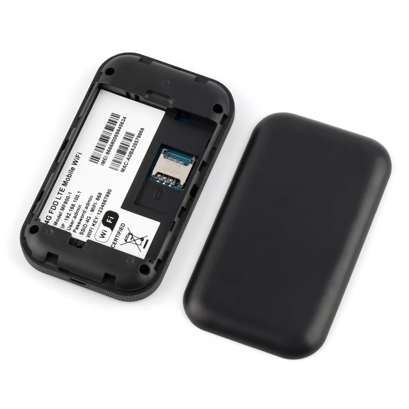 4G/5G LTE WiFi Modem MF800 SIM Card Slot Wireless Travel Hotspot Black ...
