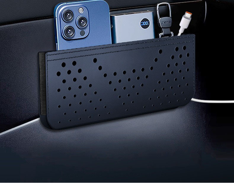 Subaru Portable Perforated Storage Bag Adhesive Leather Trash Can Large ...