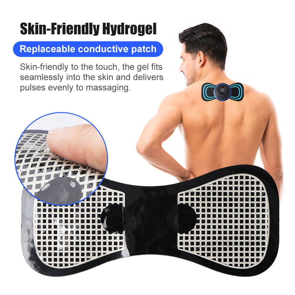 JBMBHC Body Massager Rechargeable Mini Electric Neck Massager LCD ...