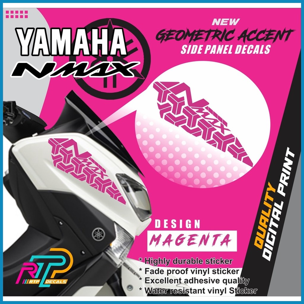 Yamaha Nmax Giometric Accent Front Cover Decals Sticker | Shopee ...