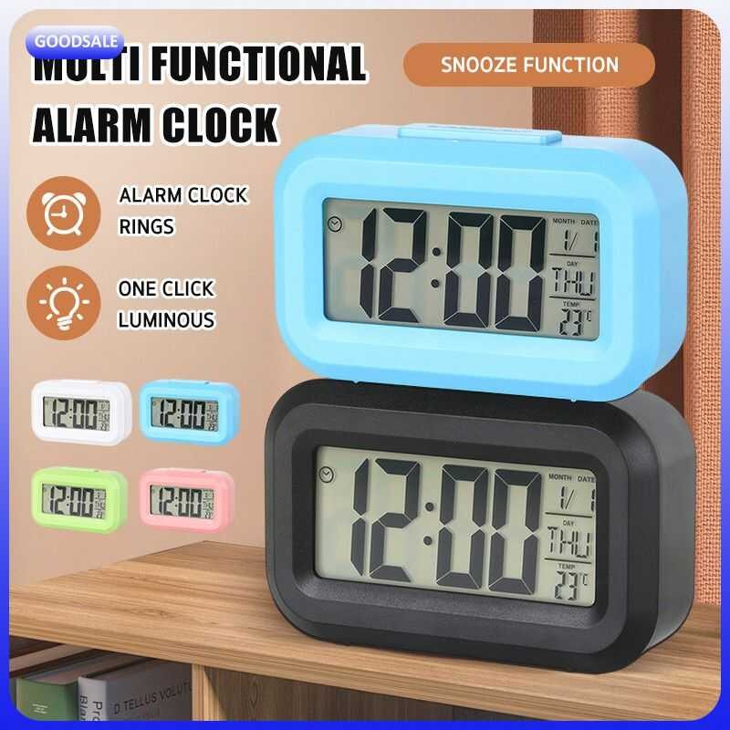 【Low Price】Digital Backlight LED Display Smart Night Light Mini Table ...