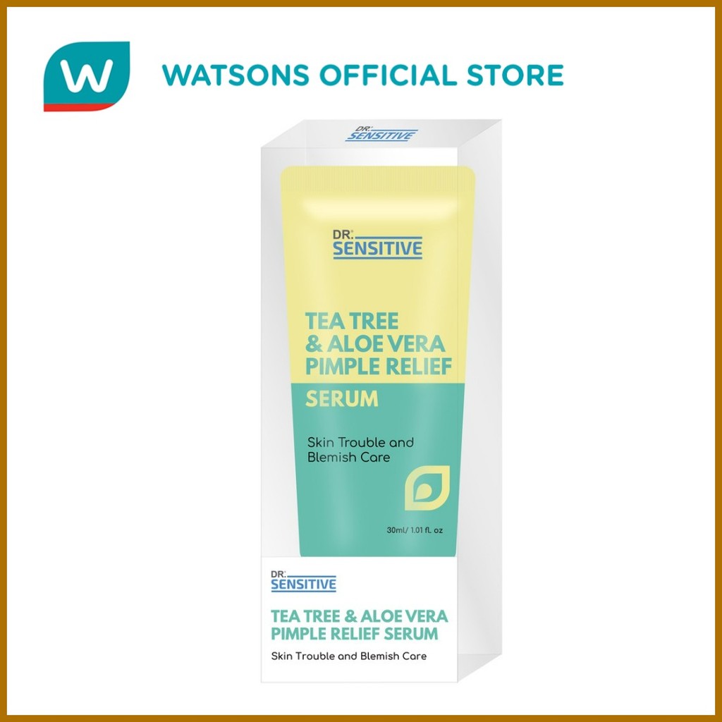 DR SENSITIVE Tea Tree and Aloe Vera Pimple Relief Serum 30ml | Shopee ...