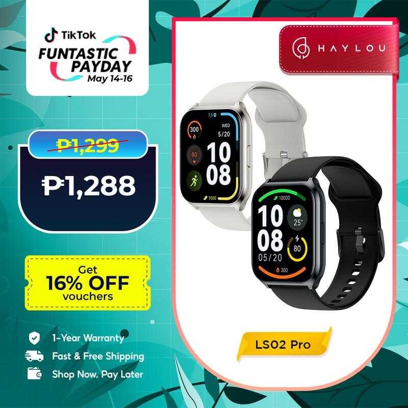 Haylou Ls02 Pro Smartwatch Fiess Tracker Bluetooth Calls Health ...