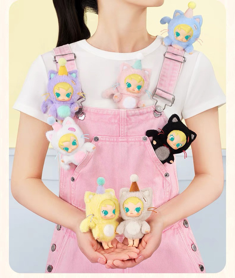 POPMART Baby Molly Pocket Friends Series Vinyl Plush Keychain Blind Box ...