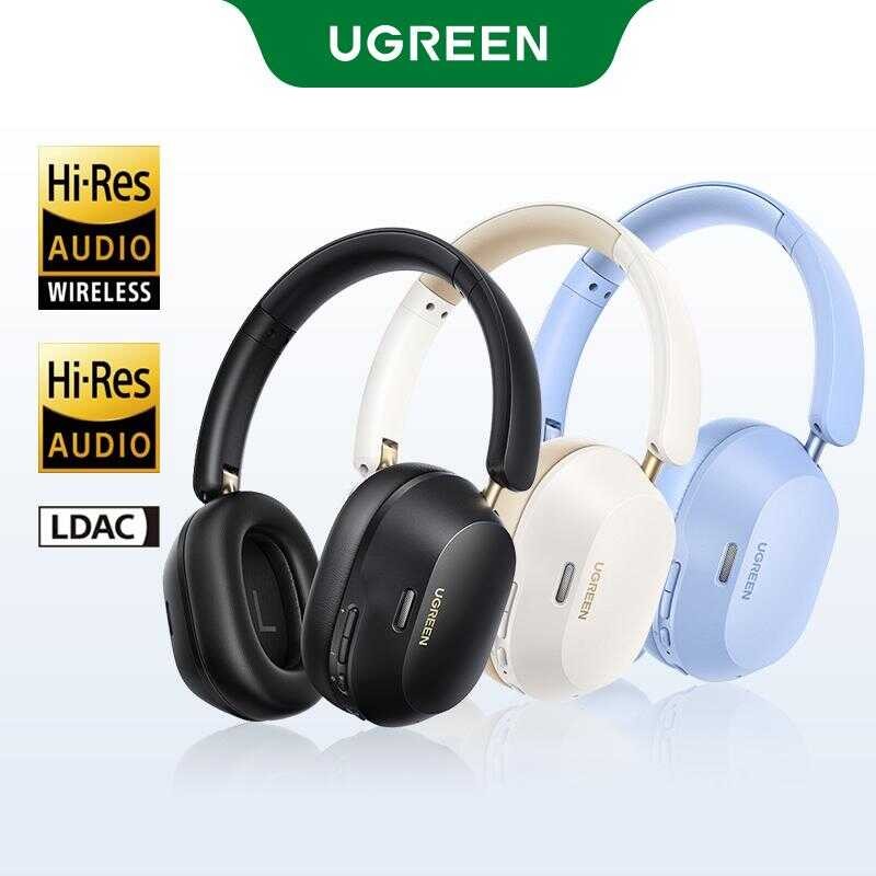 (W)Ugreen Wireless Headphones Hi-Res Hitune Max5c ANC Bluetooth Earphones Over The Ear Noise ...