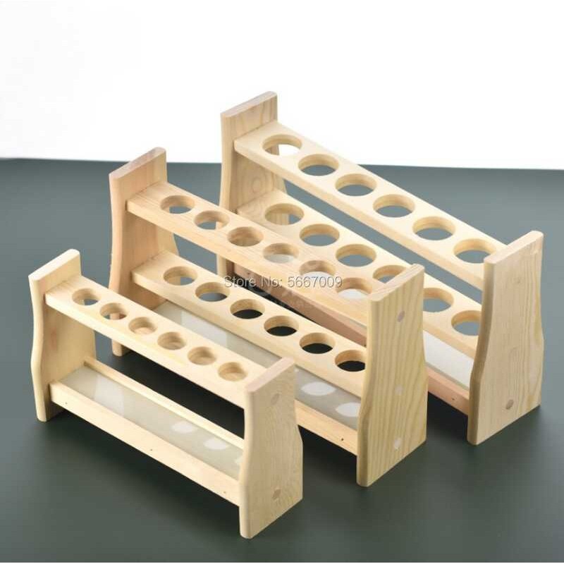Lab Wooden 1Pcs 10Ml 25Ml 50Ml 100Ml Colorimetric Tube Rack With 6 And ...