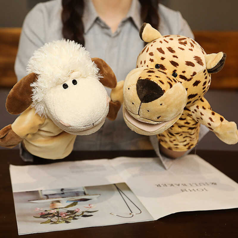 SK Simulasyon Ng Mga Hayop Hand Puppets Plush Dinosaur Lion Giraffe ...