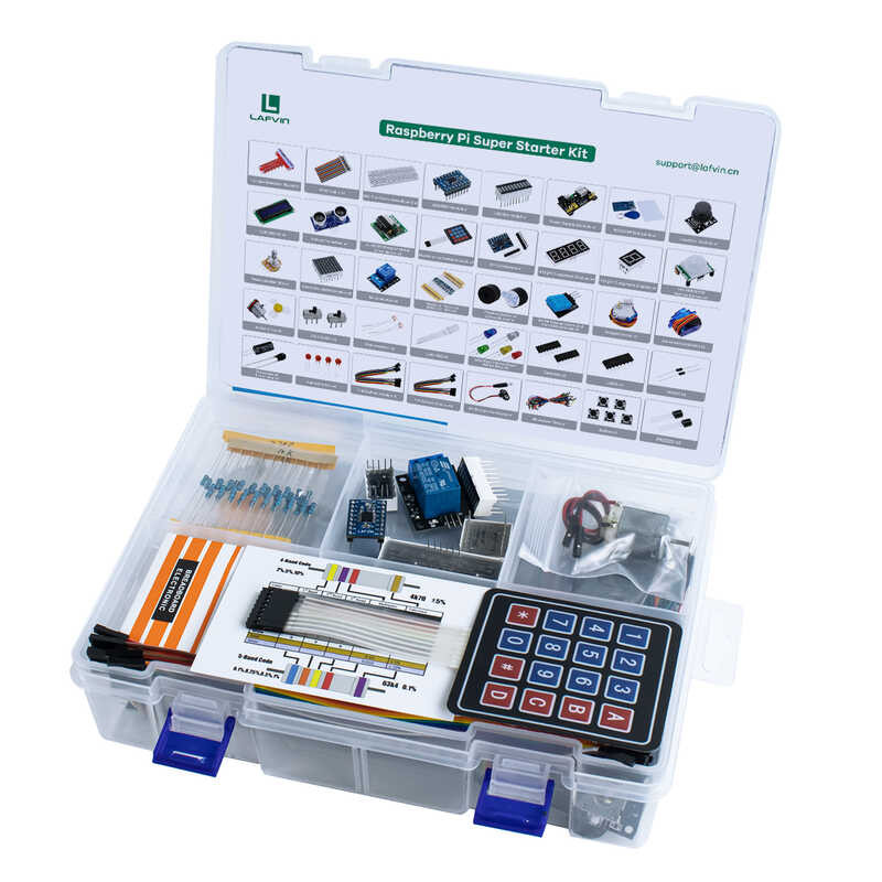 er LAFVIN Sarer for Raspberry Pi 5/4/4B/3B/3B+,Pyhon C Java Scrach ,wih ...