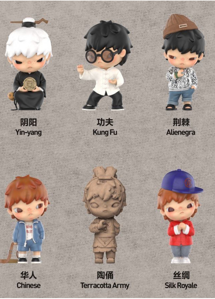 POPMART Hirono × CLOT series hirono v8 A whole box of 6 blind box ...