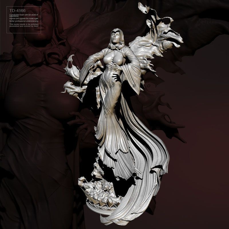 41 80Mm ZBBOY Producer Death Demon Female Face Edition Resin Soldier ...