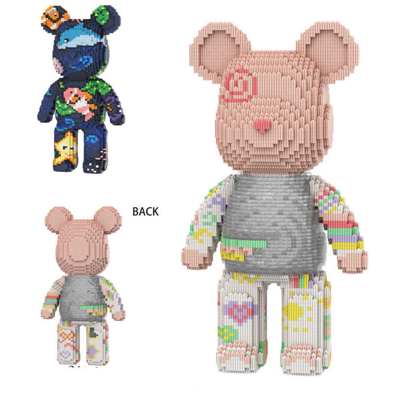 25 Bearbricks Building Blocks Giant Teddy Fluid Violence Bear Model ...