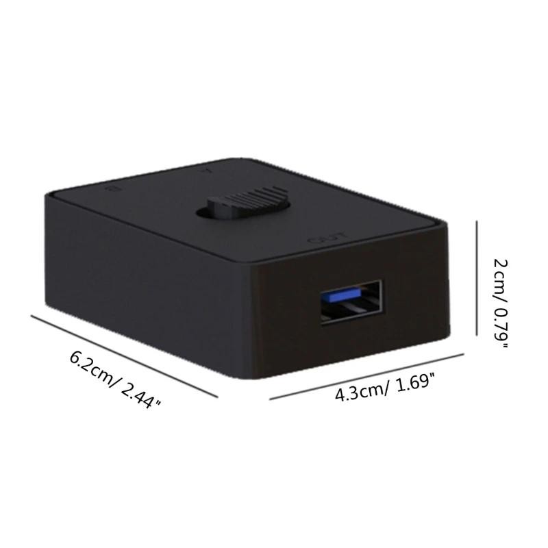 USB3.0 Switches Bi-Directional USB Switch2 in 1 Out / 1 in 2 Out USB Switcher 2 Computers Share ...