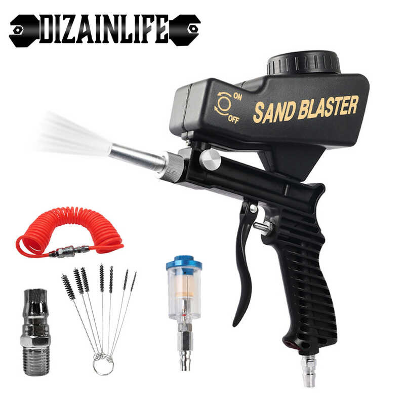 Sandb Adjustable 90 Psi Portable Sand Blaster Paint hine Gravity Pneumatic Small | Shopee ...