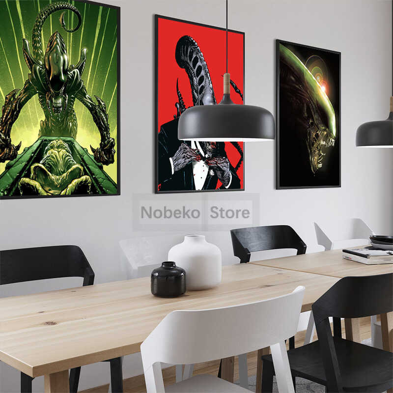 Horror Sci-Fi Classic Movie Alien Poster Xenomorph Strange Prints ...