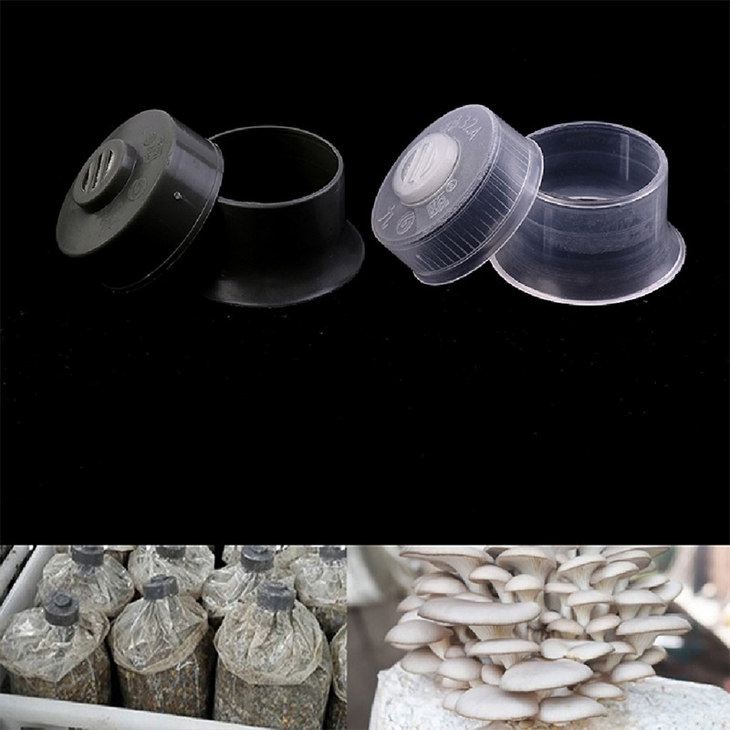 20Pc Mushroom Spawn Grow Bag Cap Lock Ring Plastic Cultivation Bag Seal ...