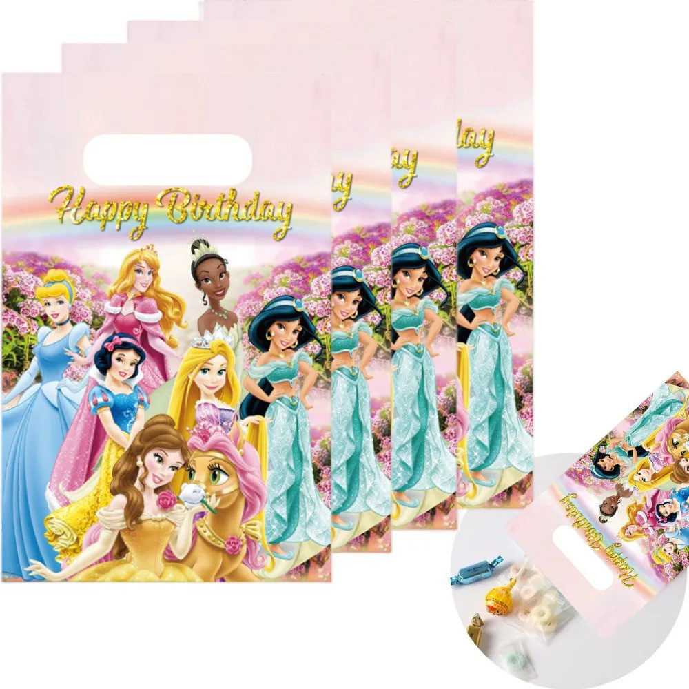 Princess Baby Shower Party Favor Gift Bags Snow White Candy Bag Handle ...