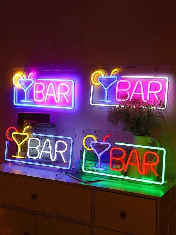Tt Ong LED Backboard Neon, Baso Alak, BAR May Hugis Ng Sulat, Mga Ilaw ...