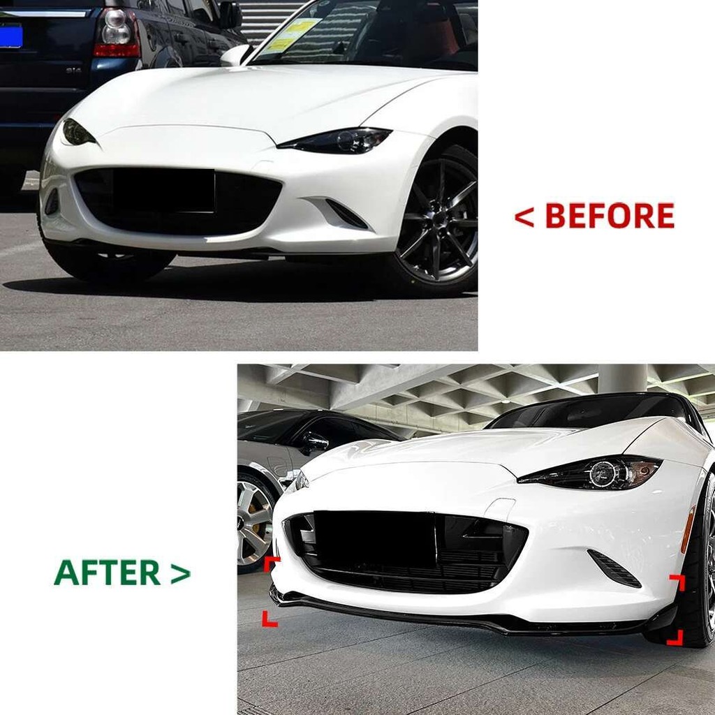 Front Splitter Diffuser Lip Kit Car Spoiler Bumper Accessories For ...