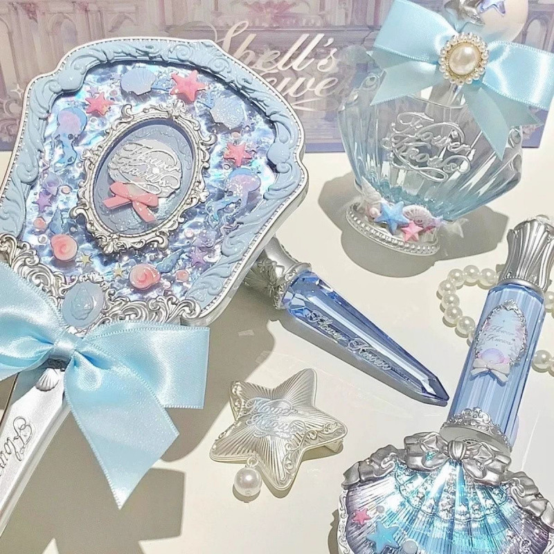 FLOWER KNOWS Mirror Shell Pearl Series Handheld Mirror High-Pretty ...