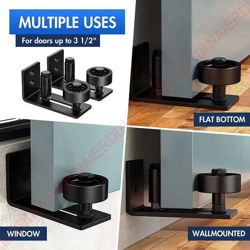 NAIERDI 958 Black Sliding Slides Rails 8 Setup Options for DIY Barn ...