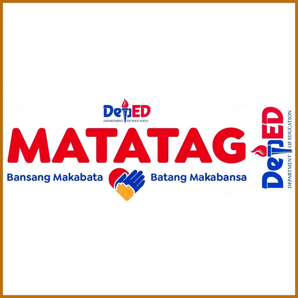 Azreon Prints - Deped MATATAG Design Patches Front and Back DTF Direct ...
