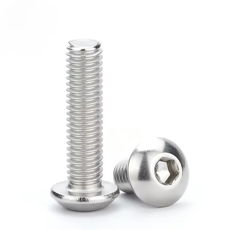 M5 M6 M8 M10 M12 304 Stainless Steel Round Pan Head Hex Hexagon Socket ...