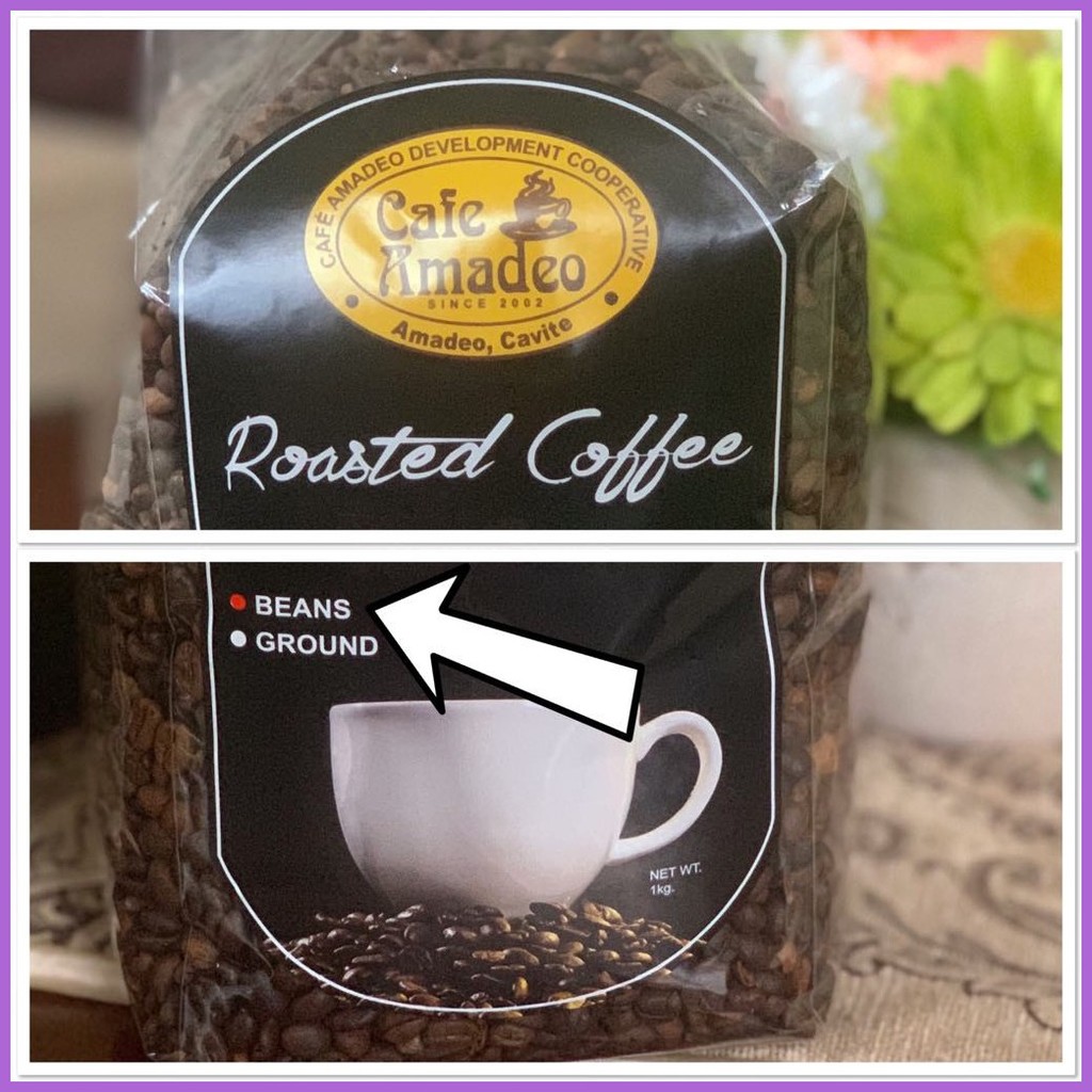 Cafe Amadeo Cavite Pure (Excelsa-Robusta) (Ground/Beans) | Shopee ...
