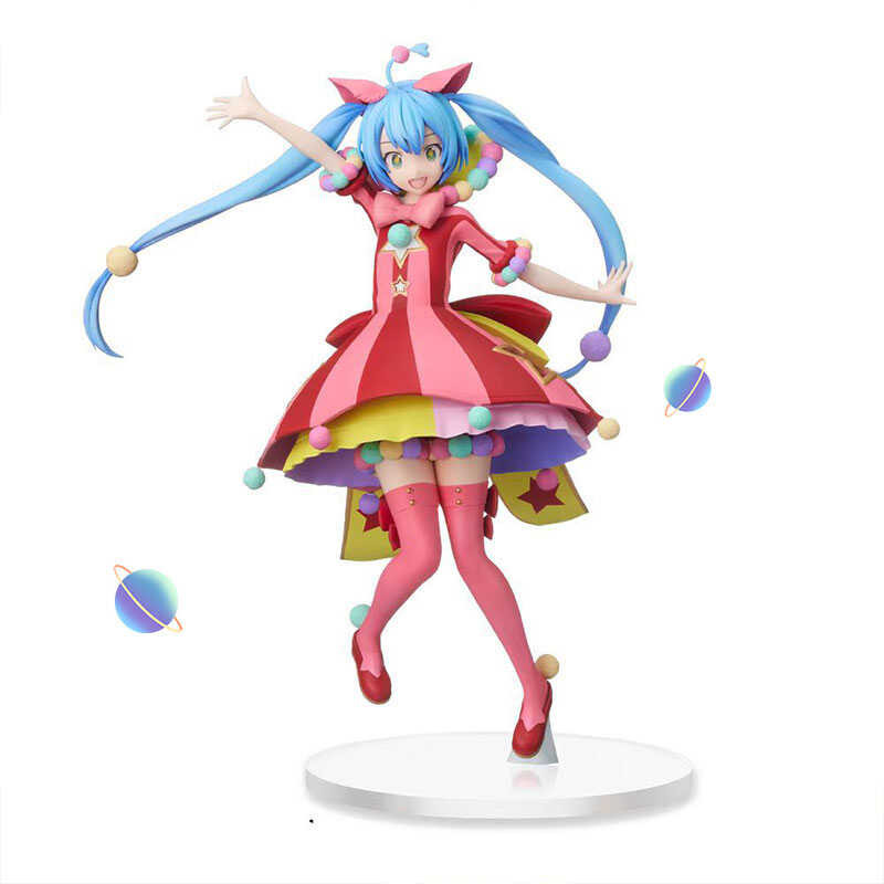 22Cm Kawaii Japan Anime Hatsune Action Pvc Figure Colorful Stage Sy ...