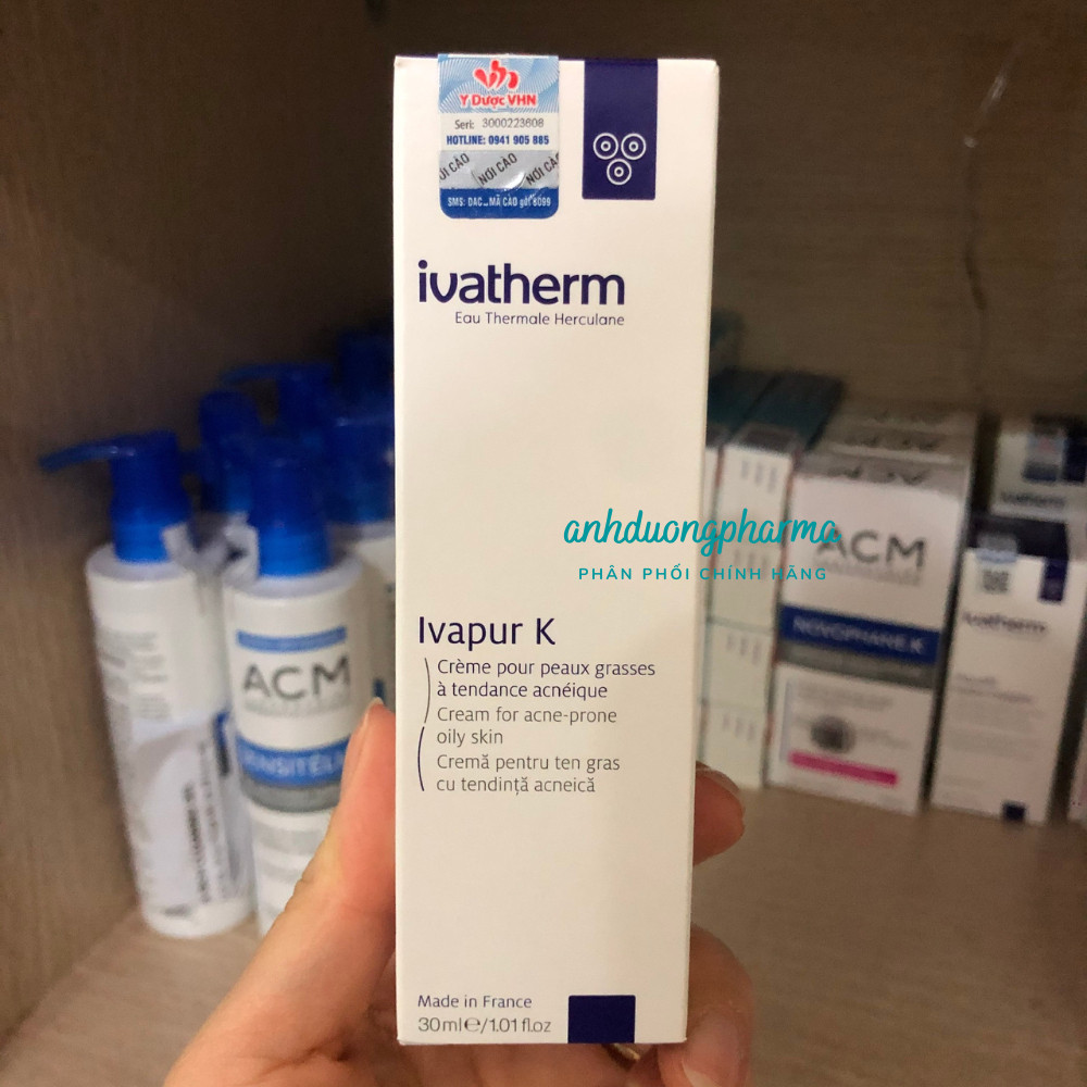 Ivatherm Ivapur K Moisturizing and Sebum Control Cream for Oily and ...