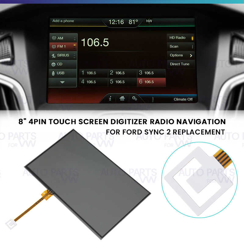 Ford For Sync2 Car Radio Navigation 8 Inch Touch Screen Panel ...