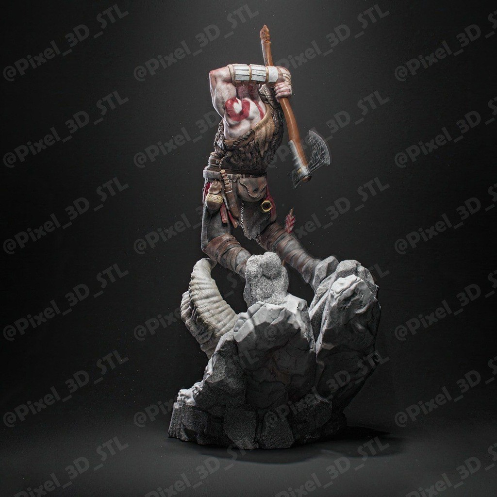 Battle Axe Pose God Kratos Queye High Precision Handheld | Shopee ...
