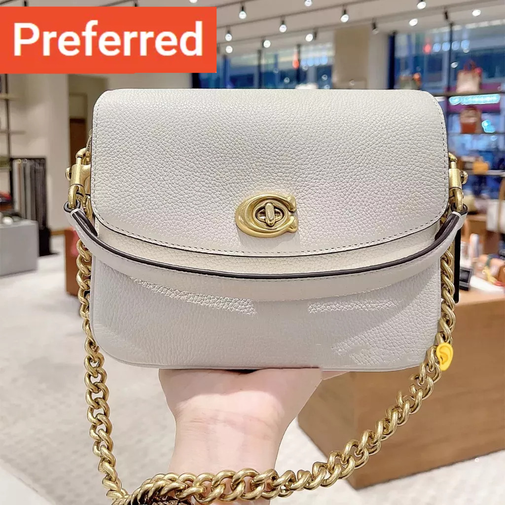 100%Tunay na COACH Mujer Supot Cassie20 Pattern Blanco C Buckle Single ...