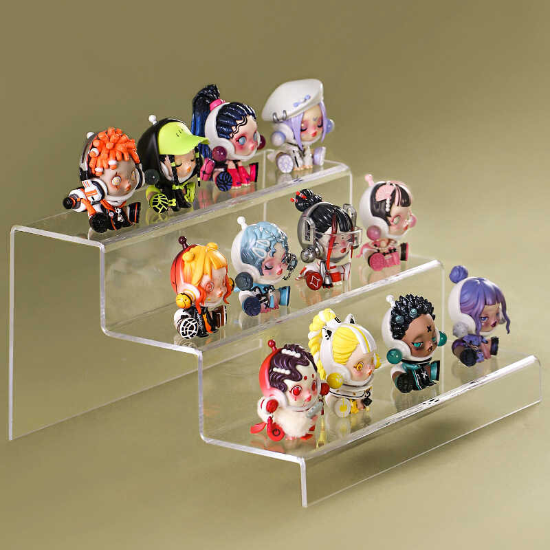 Acrylic Ladder Style Display Blind Box, Standing Sign, Ornament Rack ...