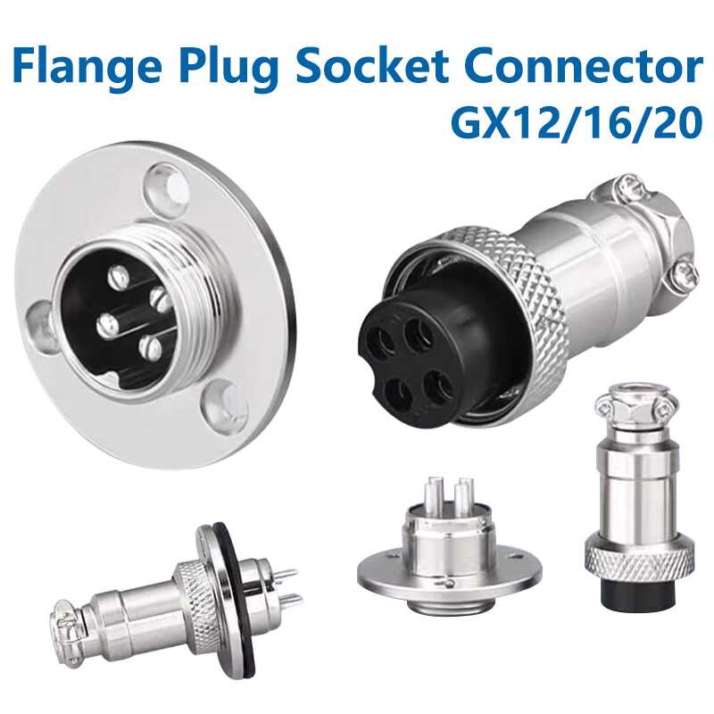 Gx12/16/20 2/3/4/5/6/7/8/9/10/12/14Core15 Flange Type Connectors Copper ...
