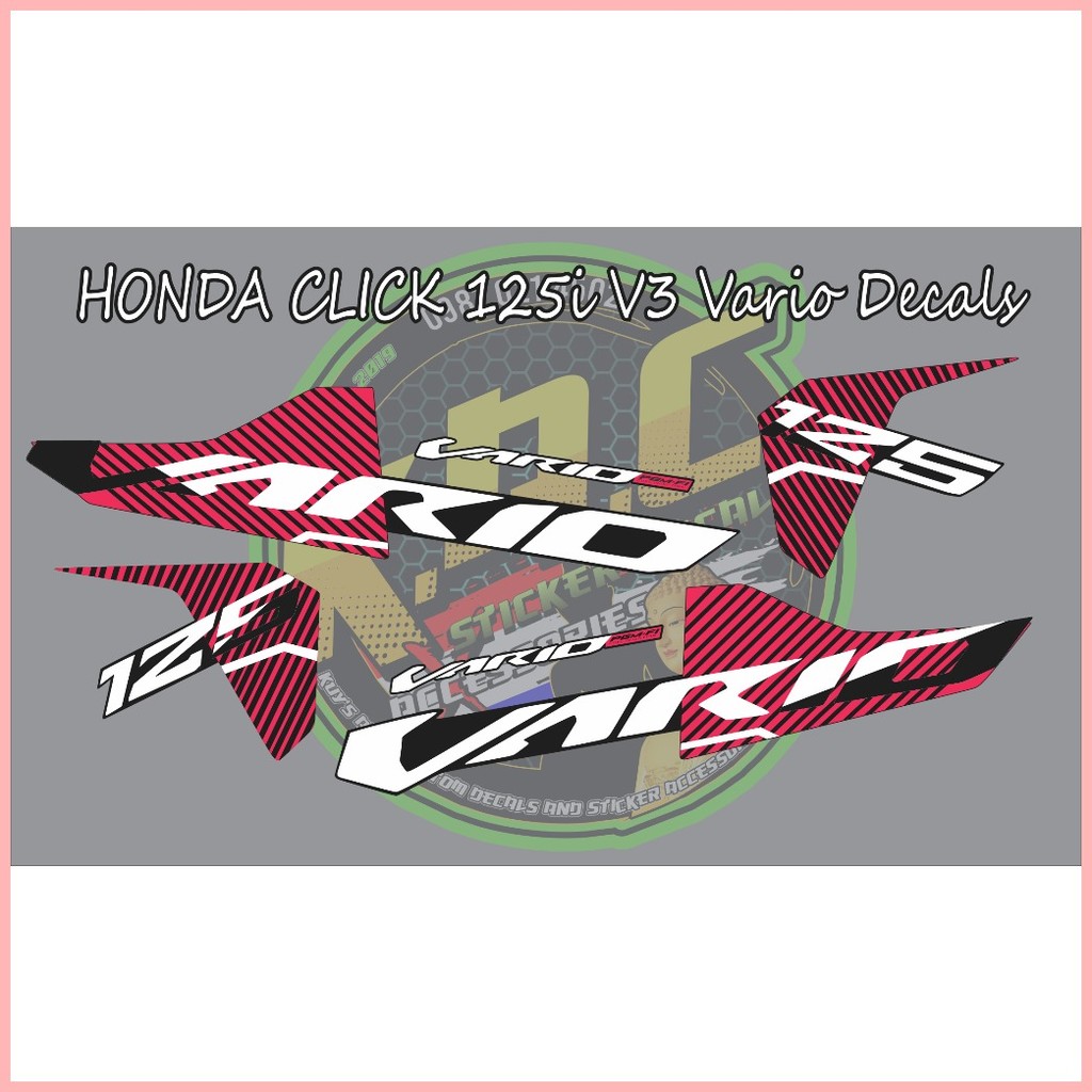 Honda Click 125i V3 v4 Vario New Decals Sticker 2023 2022 ♕ | Shopee ...