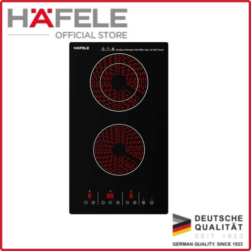 Hafele Built-In Electric Ceramic Hob 2-Zones, 30Cm | Shopee Philippines