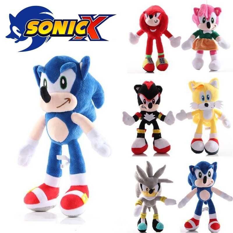 45Cm Sonic The Hedgehog Shadow Amy Rose Knuckle Tail Plush Toy Cartoon ...