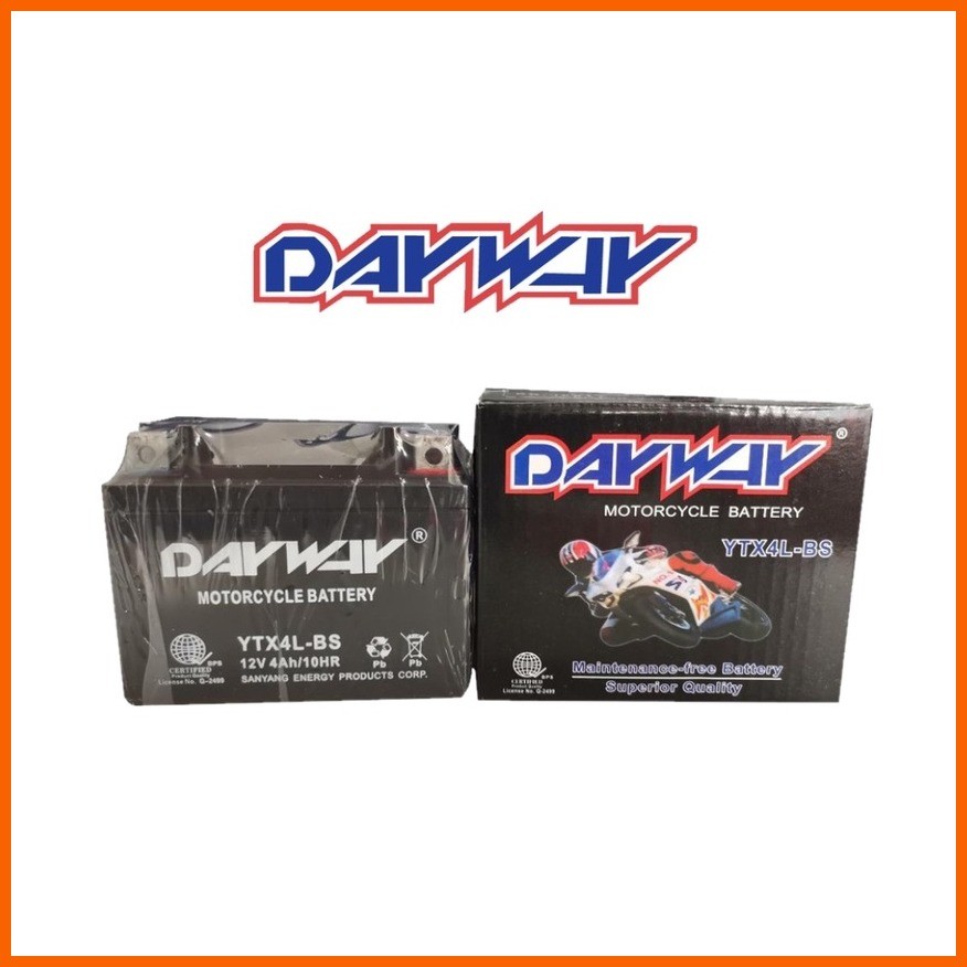 Motorcycle DAYWAY battery 3L 4L 5L | Shopee Philippines