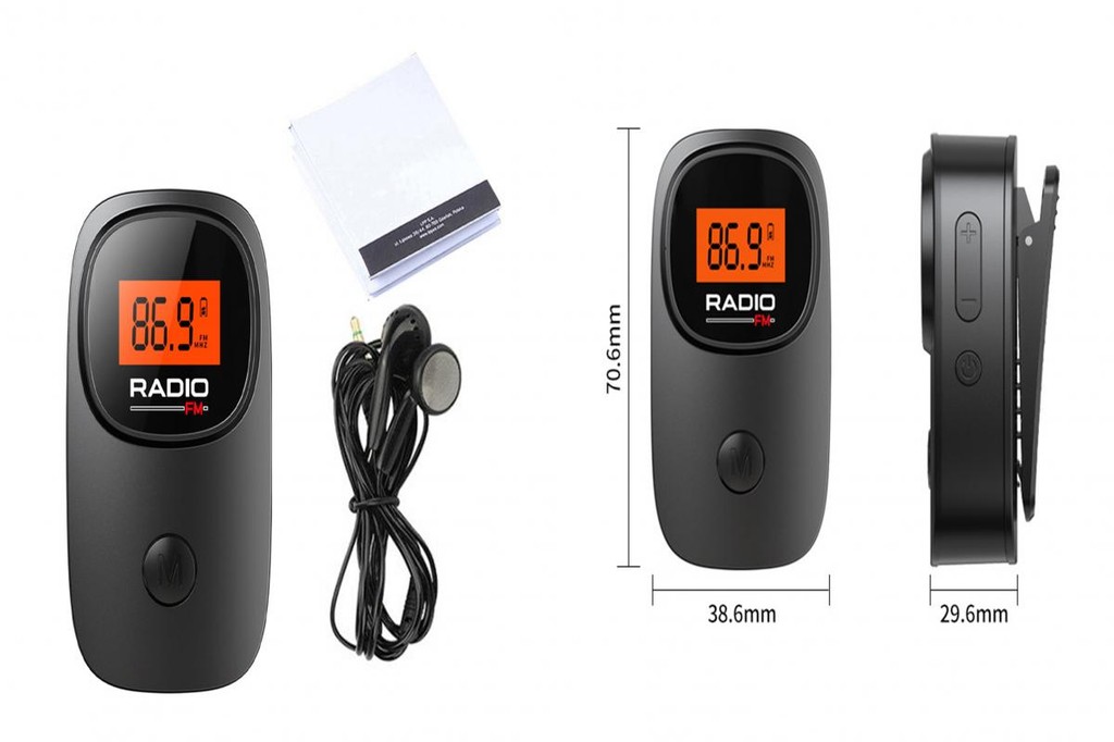 [gongzgu] Simple Operation Radio Lightweight Pocket Radio Portable Mini ...